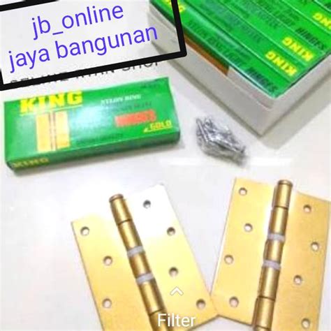 Jual Engsel Pintu Cendela Kuning 4 Inchi King Murah Shopee