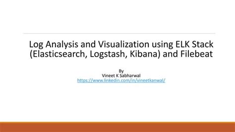 Logging Using Elk Stack For Microservices Ppt