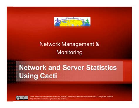 Pdf Network And Server Statistics Using Cacti Network Management And Monitoring