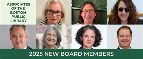 Associates Of The Bpl New 2025 Board Members Associates Of The Boston Public Library