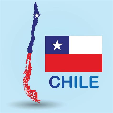 Chile Flag Map 6 Thousand Flag Map Chile Royalty Free Images Stock