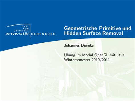 Geometrische Primitive In Opengl