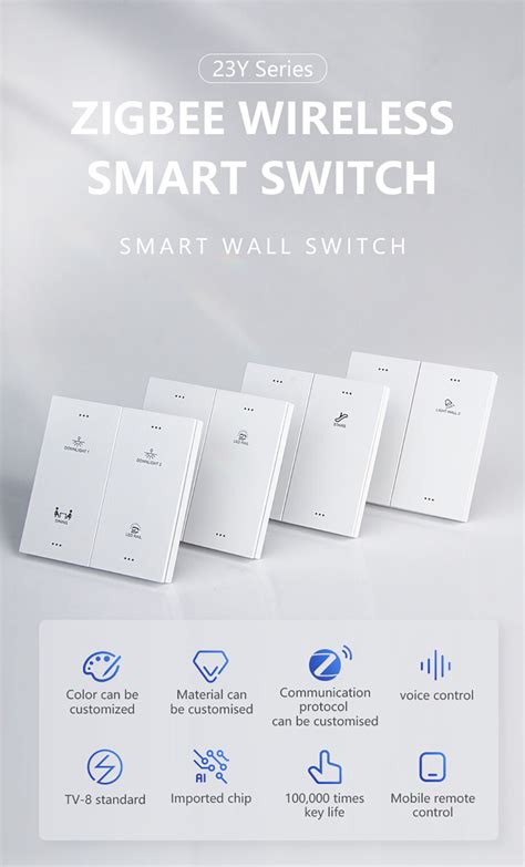 Gtd Factory Price Zigbee 123 Gang White Wifi Smart Wall Light Switch