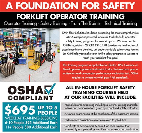 Benefits Of Forklift Training Kmh Fleet Solutions