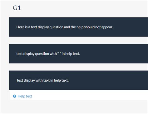 How To Hide Help Text Area Of Text Display Limesurvey Forums
