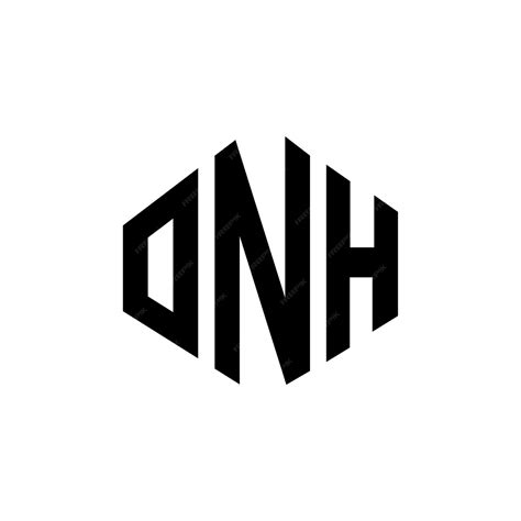 Premium Vector Onh Letter Logo Design With Polygon Shape Onh Polygon And Cube Shape Logo