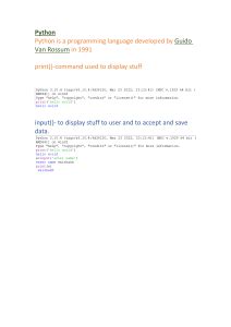 Full Stack Python Developer Guide