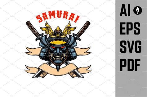 Helmet Of Samurai Warrior Masterbundles