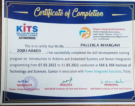 Pallerla Bhargavi On Linkedin Im Happy To Announce That I Have