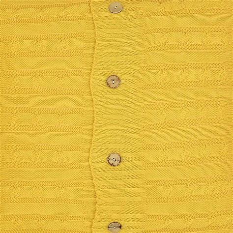 Mustard Knitted Cushion Cover 50cm X 50cm