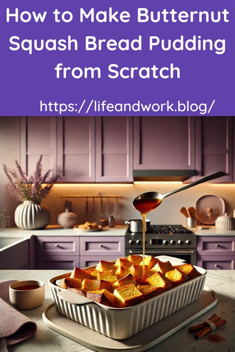 Butternut Squash Bread Pudding Recipe