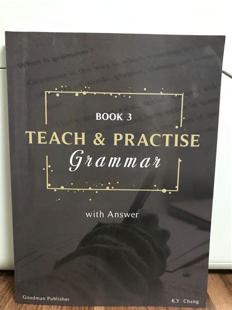 Teach And Practise Grammar Book 3 興趣及遊戲 書本 And 文具 書本及雜誌 補充練習 Carousell