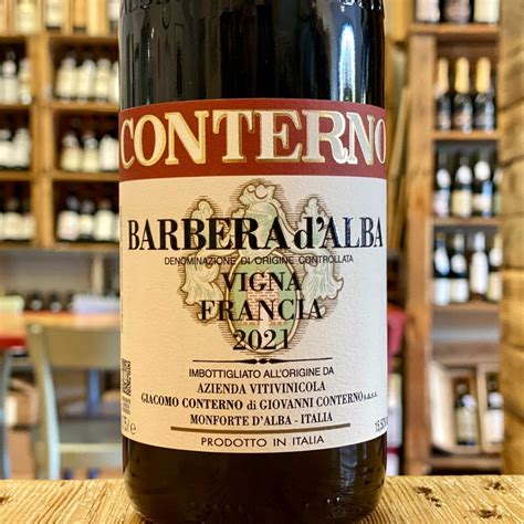 Barbera Dalba Vigna Francia 2021 Giacomo Conterno Enoteca Il Vinoso