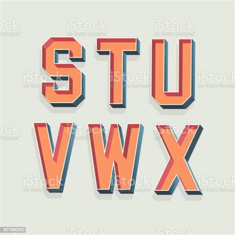 벡터 복고풍 3d 서체가 Shadow 0명에 대한 스톡 벡터 아트 및 기타 이미지 0명 3차원 형태 기하 도형 Istock