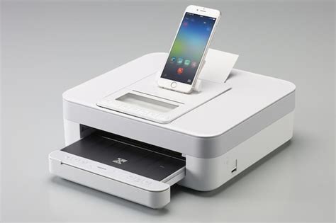 Printer Connected Via Bluetooth Premium Ai Generated Image