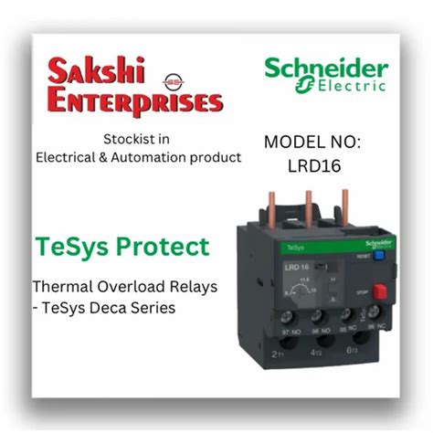 Schneider Lrd16 Overload Relay At ₹ 1053 Schneider Overload Relay In