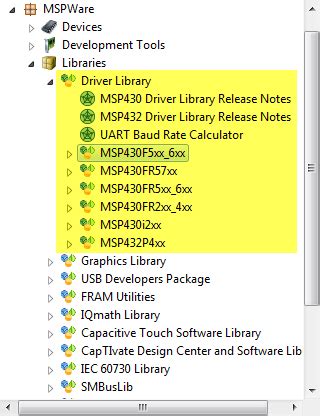 Mspware Example Has Errors In The Example Code How Do I Fix Them