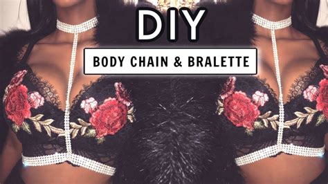 Diy Boujee Bralette Diy Body Chain Youtube
