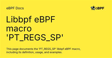 Libbpf Ebpf Macro Ptregssp Ebpf Docs Libbpf Ebpf Macro Ptregssp Ebpf Docs