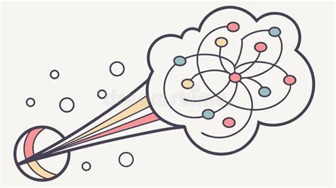 Abstract Cloud Computing Network Data Flow Vector Design Generative Ai Stock Vector