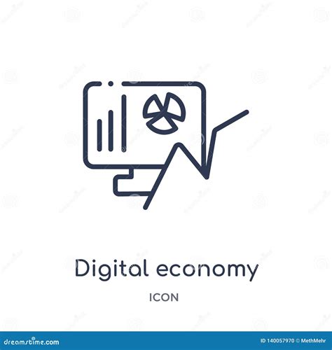 Linear Digital Economy Icon From General Outline Collection Thin Line