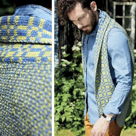 Мужской жилет с клетчатым узором схема вязания спицами Вяжем Жилеты на… Жилет мужской