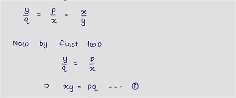 Answered Consider The Continued Proportionality 90 Y Q Р X X Y