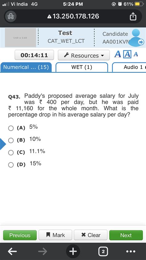 Vi India 4G 524 PM 61 13250 178 126 Q43 StudyX