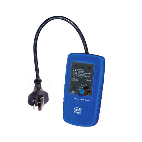 Socket Polarity And Earth Leakage Tester Cem Dt 903 Rapid Tech Nz