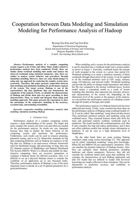 pdf cooperation between data modeling and simulation modeling for