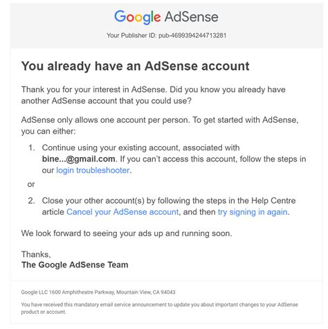 5 My Google Adsense Is Disabled Create Google Adsense Account