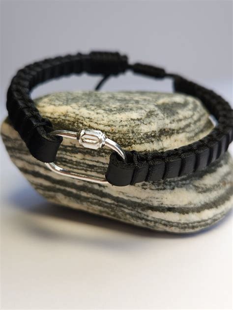 Мъжка кожена гривна Двойна кожена гривна за негоkathryns Bracelets