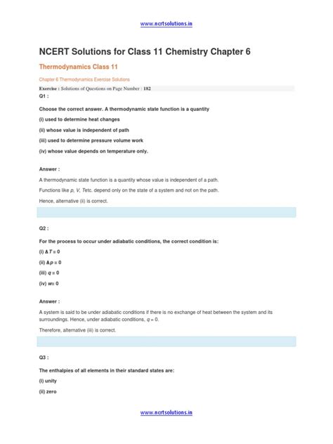 Chapter 6 Thermodynamics Download Free Pdf Enthalpy Heat