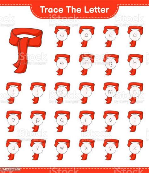 편지를 추적합니다 스카프와 함께 문자 알파벳 추적 교육 어린이 게임 인쇄 가능한 워크 시트 벡터 일러스트 레이 션 0명에 대한 스톡 벡터 아트 및 기타 이미지 Istock