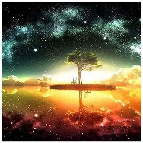 IFC DIY Mosaique Broderie Diamant Complet Plein D Par Arbre Peinture Deco Enfant Diamond