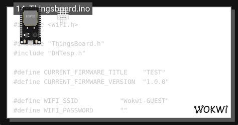 Thingsboard Ino Wokwi ESP STM Arduino Simulator