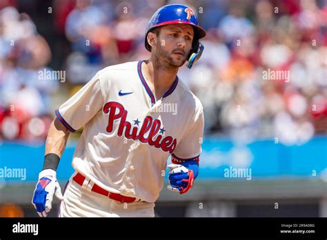 Philadelphia Phillies Trea Turner Runs The Bases After Hitting Home Run During The First Inning