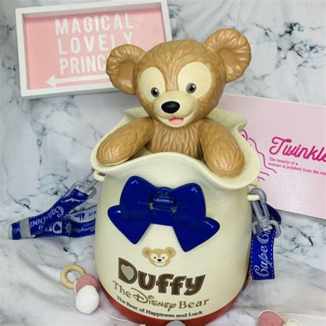 【成本出清】日本迪士尼 Disney 達菲帆布袋造型爆米花桶 附發票 好德小舖 Iopen Mall