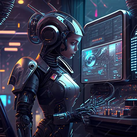Premium Ai Image Techno Intrusion Robot Hacker Illustration Breaking