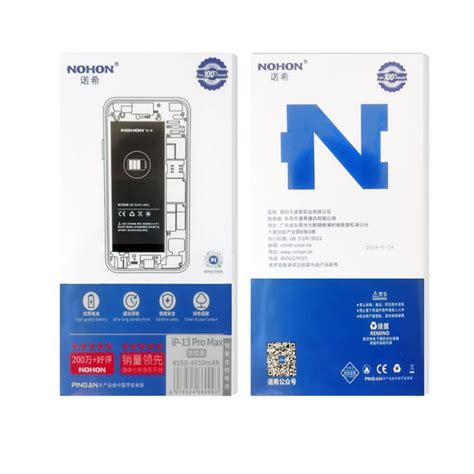 Аккумулятор для iPhone 13 Pro Max, 4550-4650mAh, Nohon Max купить на ...