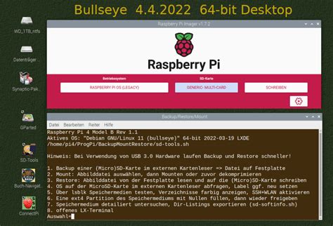 Raspberry Pi Imager 1 7 Buster Bullseye Backup Mount Restore