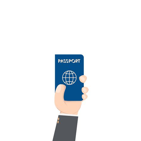 Hand Holding Airplane Ticket And Passport 16326051 Png