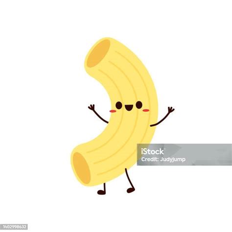 귀여운 마카로니 만화 마카로니 국수 마카로니 캐릭터 디자인 곡초류에 대한 스톡 벡터 아트 및 기타 이미지 곡초류 국수 나비 넥타이 파스타 Istock