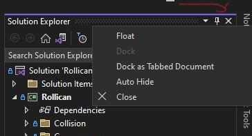 Visual Studio Keyboard Shortcut To Close Solution Explorer Stack Overflow