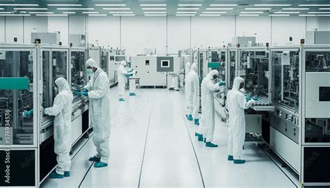 Semiconductor Manufacturing In A Cleanroom Generative Ai Stock