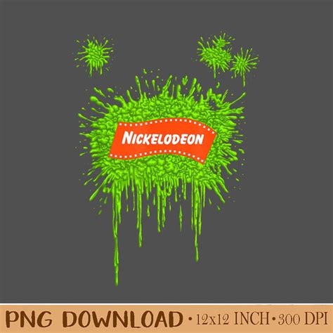 Nickelodeon Slime Splat Logo T Shirt Design Png Instant Dow Inspire