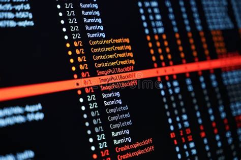 System Monitoring Dashboard Showing Kubernetes Pod Errors Like