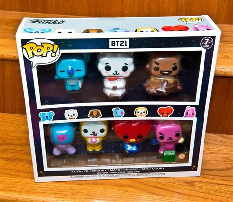 Bts Funko Bt21 Pop Collaboration 7 Pack Figure Barnes And Noble