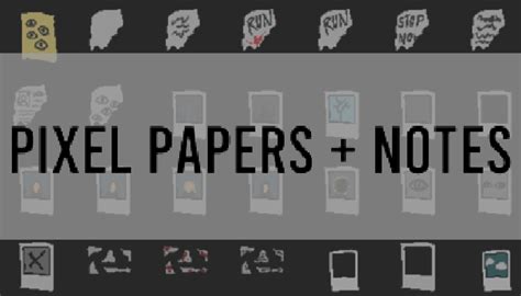 Pixel Papers And Notes Gamedev Market