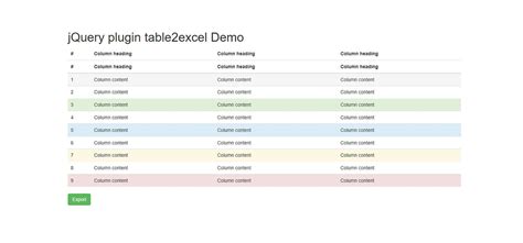 Jquery Table Plugins Mg Technologies